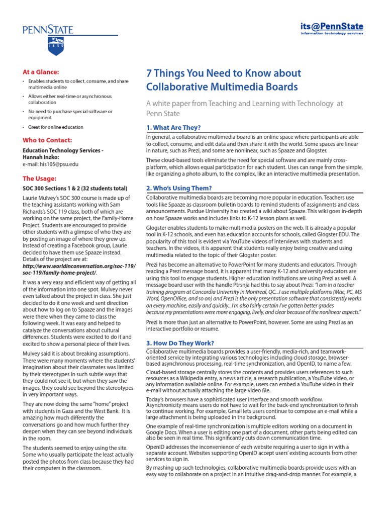 7 Things Multimedia Boards | PDF | Multimedia | Educational Technology