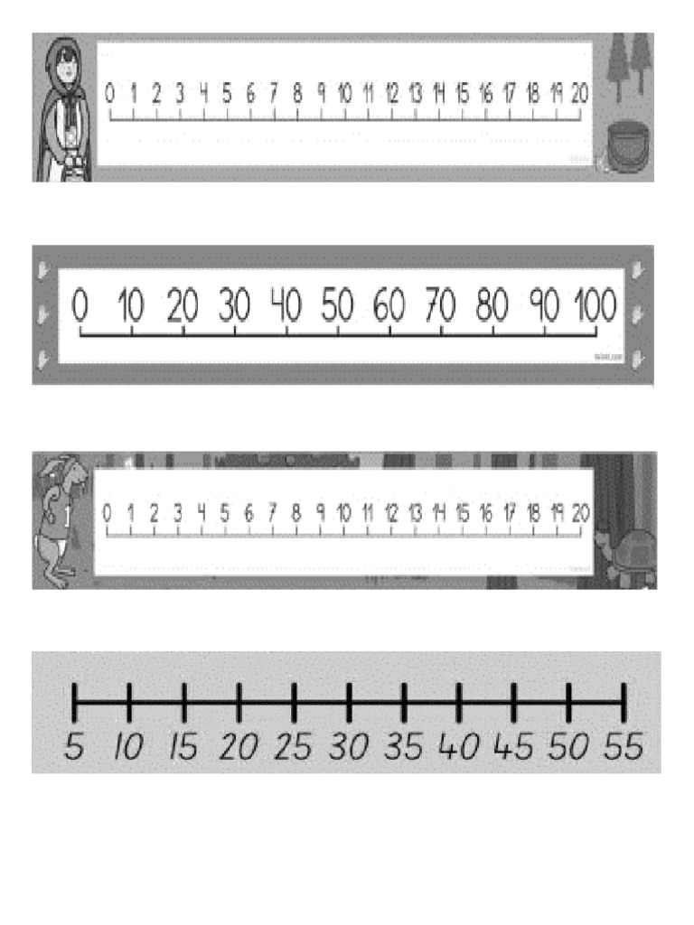 Rectas Numéricas | PDF