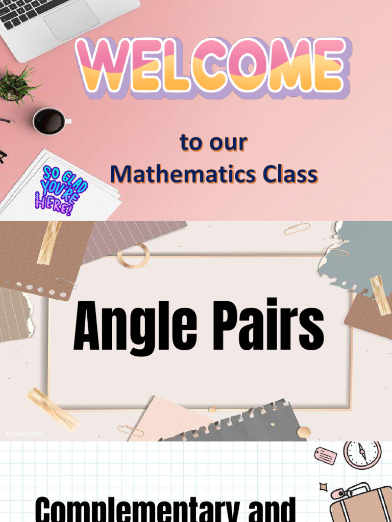 Complementary and Supplementary Angles | PDF | Angle | Geometry