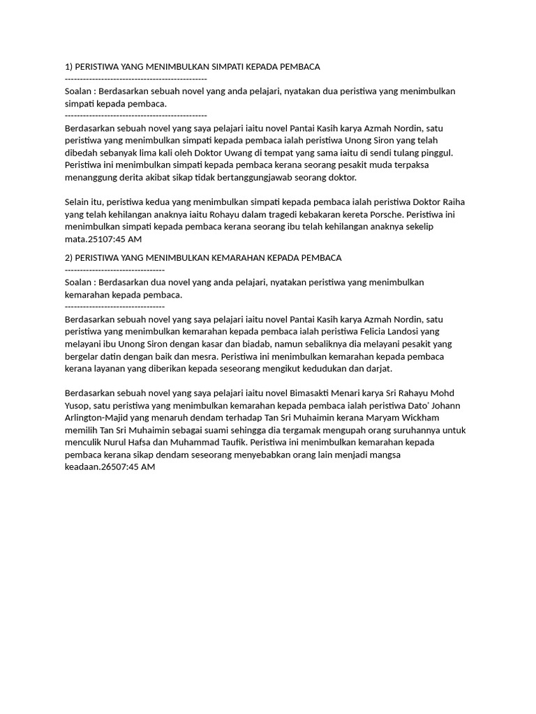 Peristiwa Menimbulkan Kemarahan | PDF