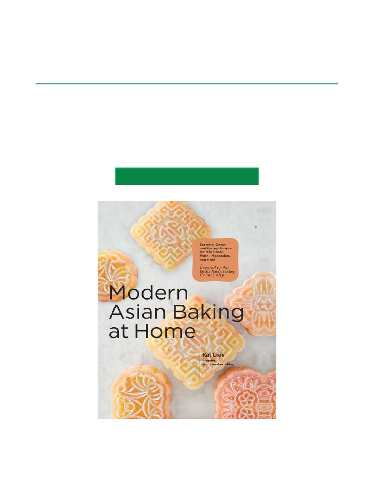 Asian Baking Recipes for Home Cooks | PDF