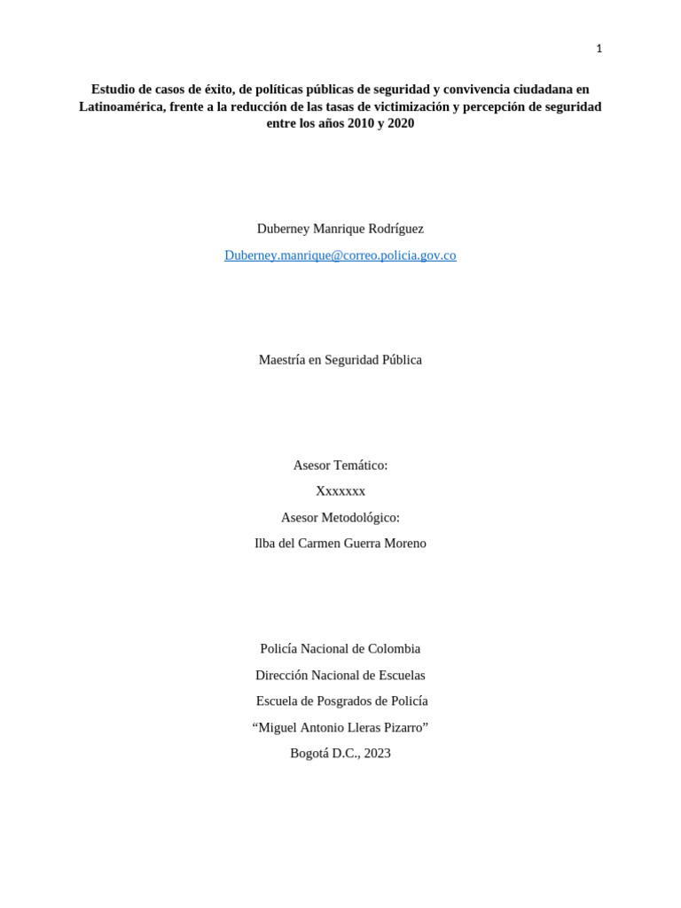 Políticas de Seguridad en Latinoamérica 2010-2020 | PDF | Valores ...