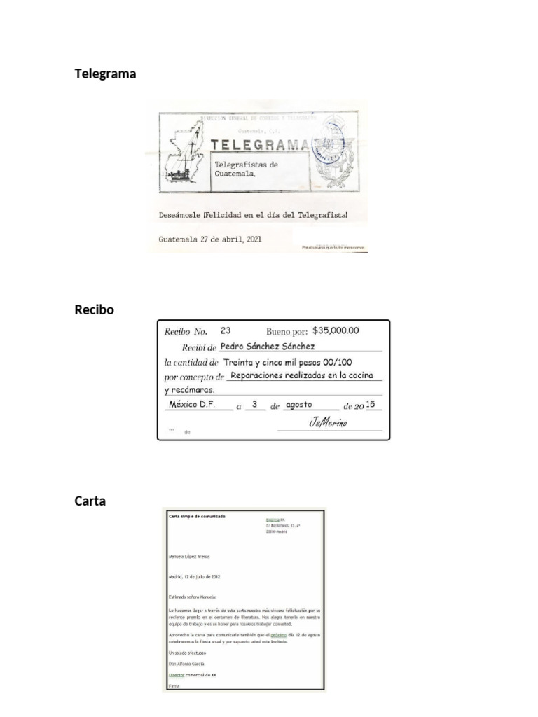 Documentos Formales y Profesionales | PDF