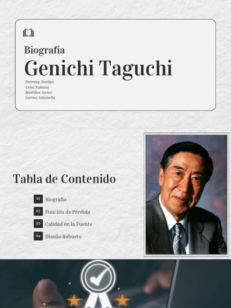 Contribuciones de Genichi Taguchi a la Calidad | PDF | Calidad ...