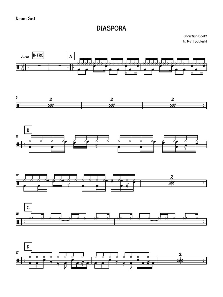 DIASPORA - Drum Set | PDF