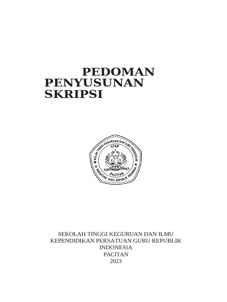 Pedoman Penyusunan Skripsi 2023 | PDF