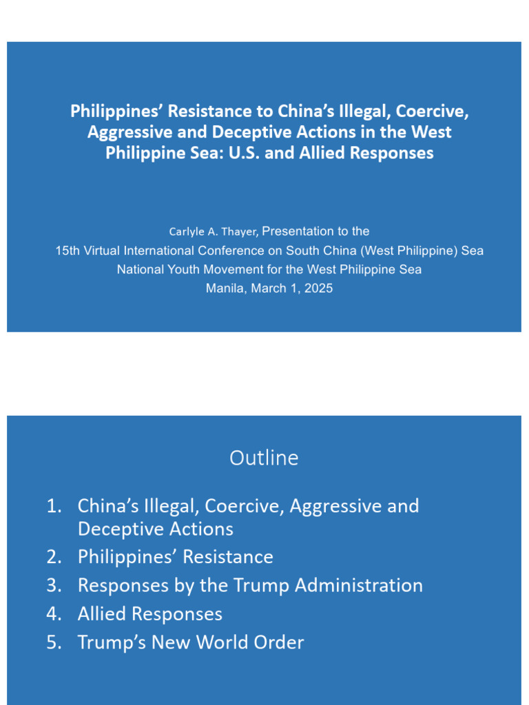 Philippines' Resistance to China's Actions | PDF | Philippines | Military