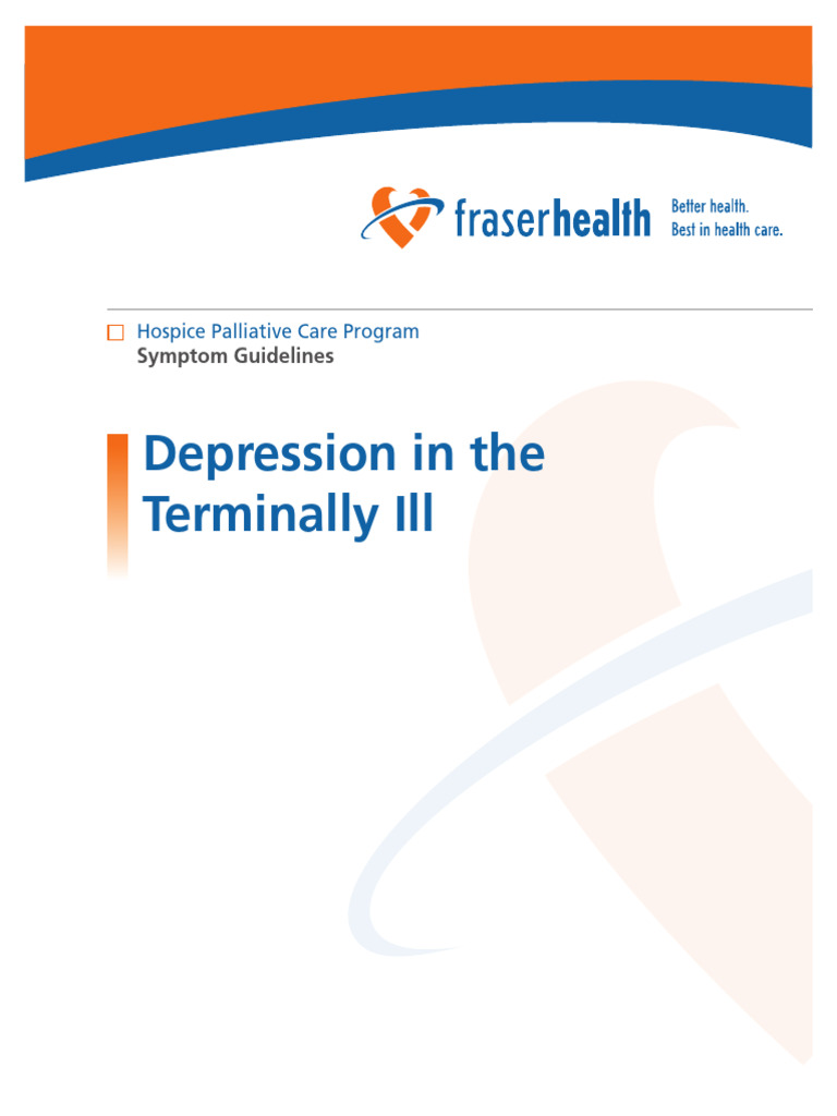 Fraser Health Depression GUIDELINES | PDF | Selective Serotonin ...