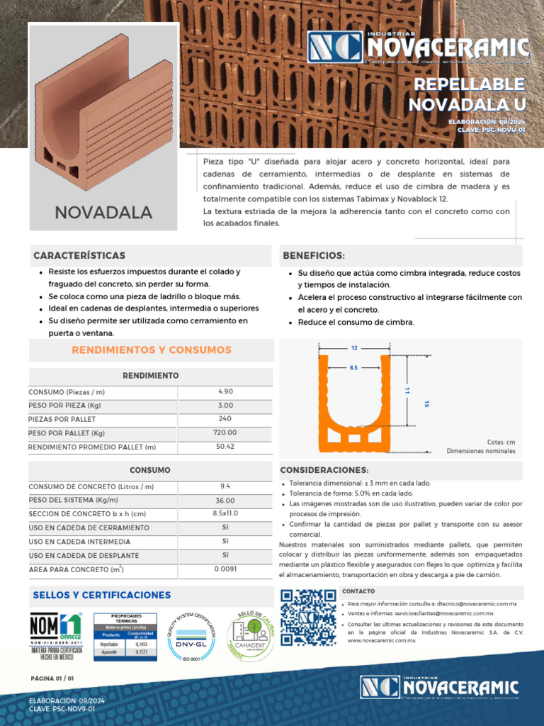 Ficha Tecnica 2 | PDF | Hormigón | Paleta