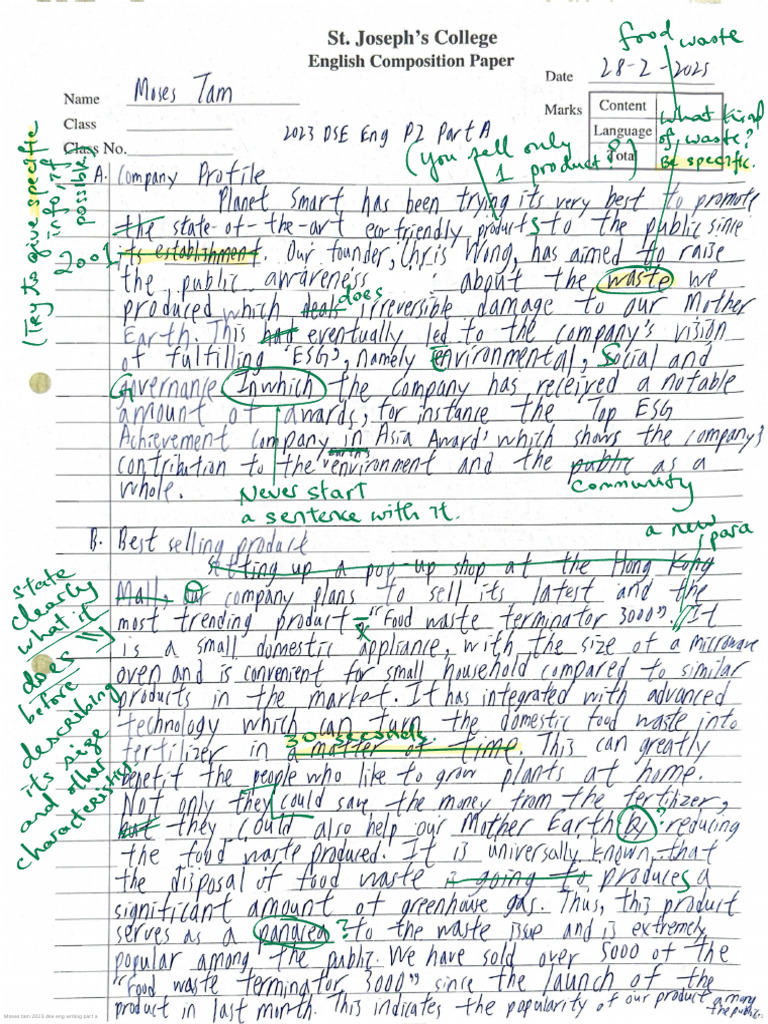 Dse Eng Writing Part A | PDF