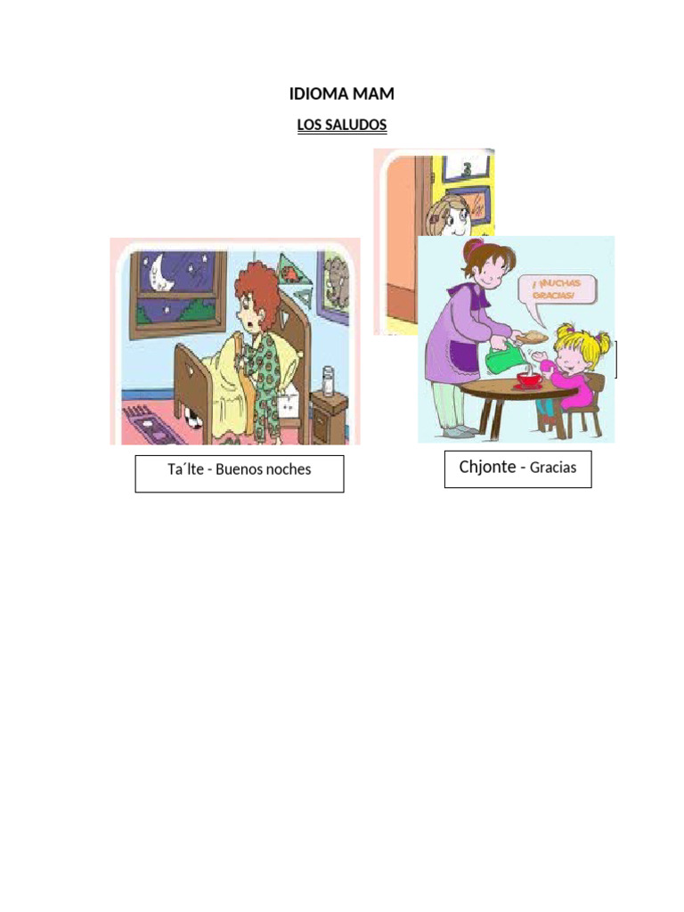 Idioma Mam Saludos | PDF