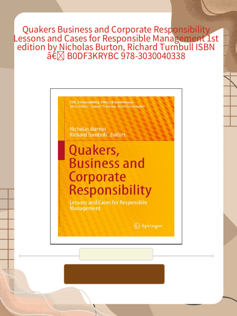 5795 | PDF | Quakers | Corporate Social Responsibility