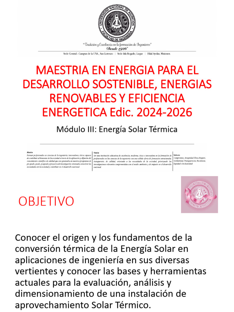 2024 M3 Parte 0 - Presentacion Modulo III | PDF | Energía solar | Recursos renovables