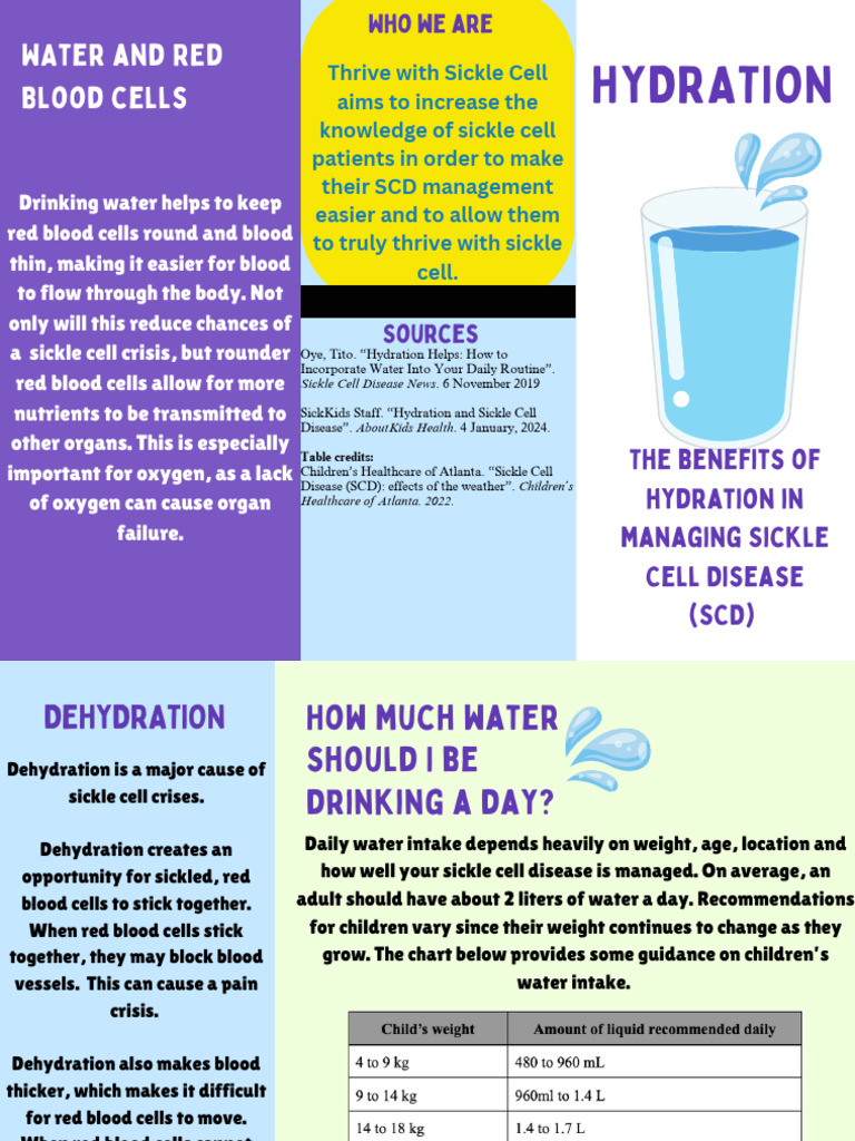 Hydration Benefits for Sickle Cell Management | PDF | Dehydration | Blood