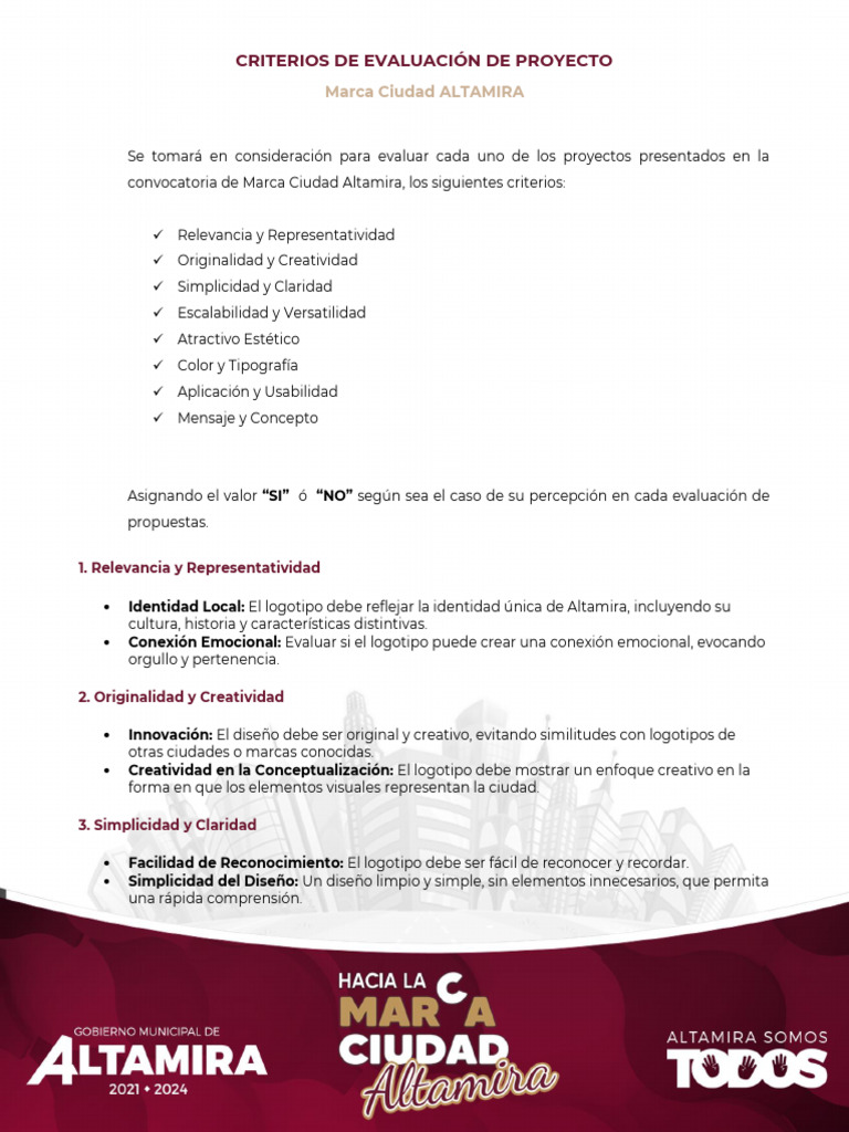 Criterios de Evaluacion | PDF | Diseño | Creatividad