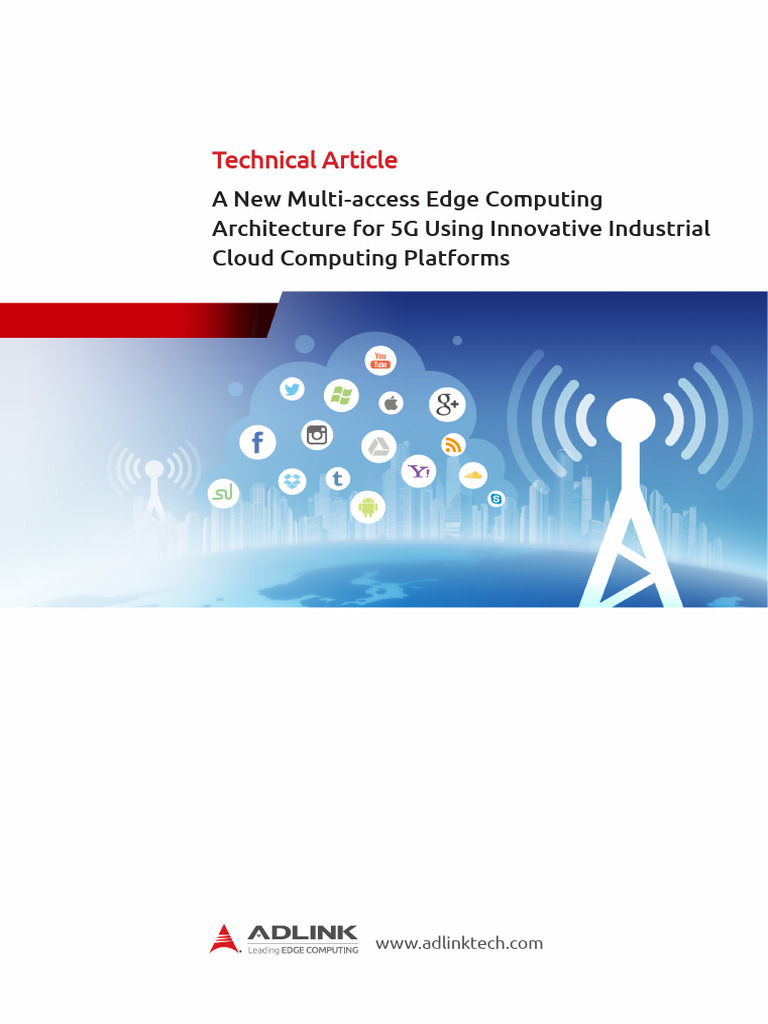 MEC Architecture For 5G Using Innovative Industrial Cloud Computing Platforms | PDF | Computer ...