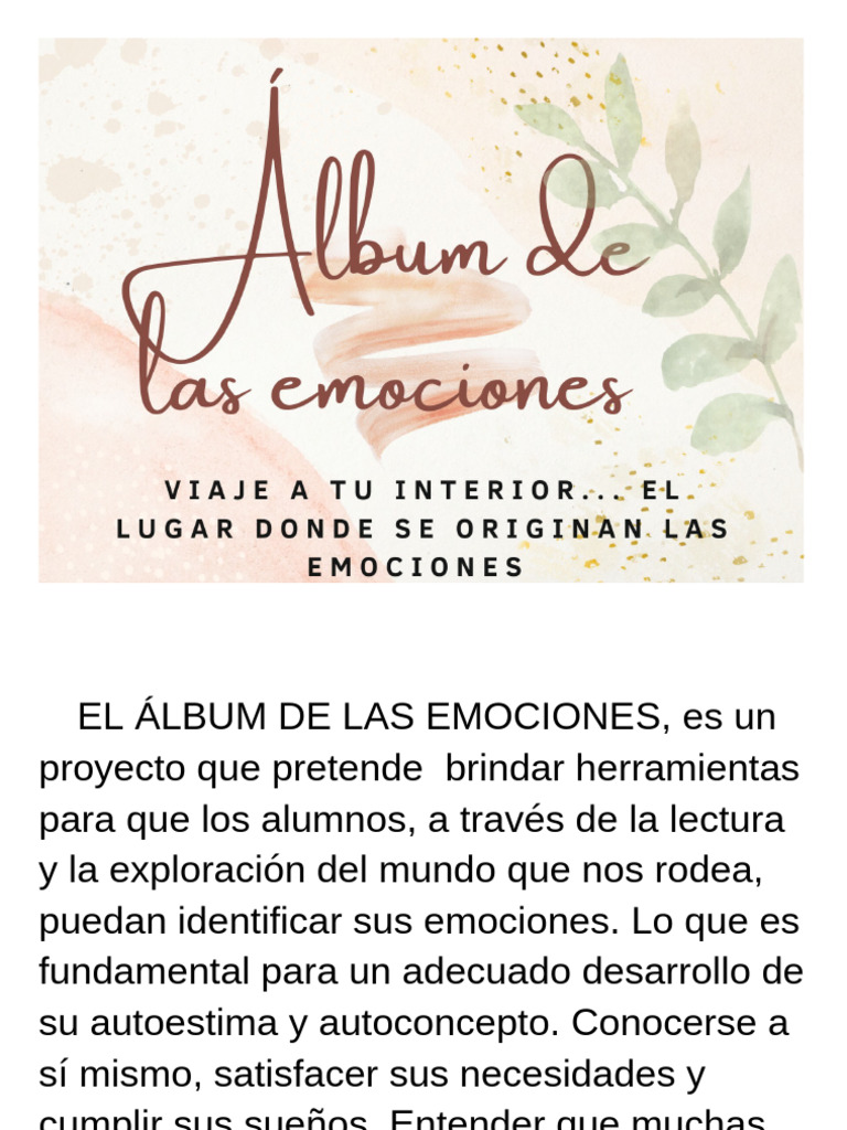 El Álbum de Emociones | PDF