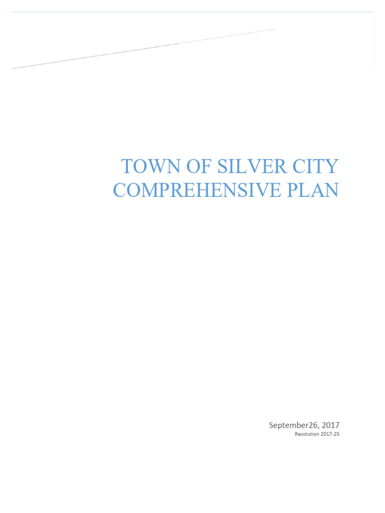 Silver City Comprehensive Plan 2017 | PDF | Policy | Infrastructure