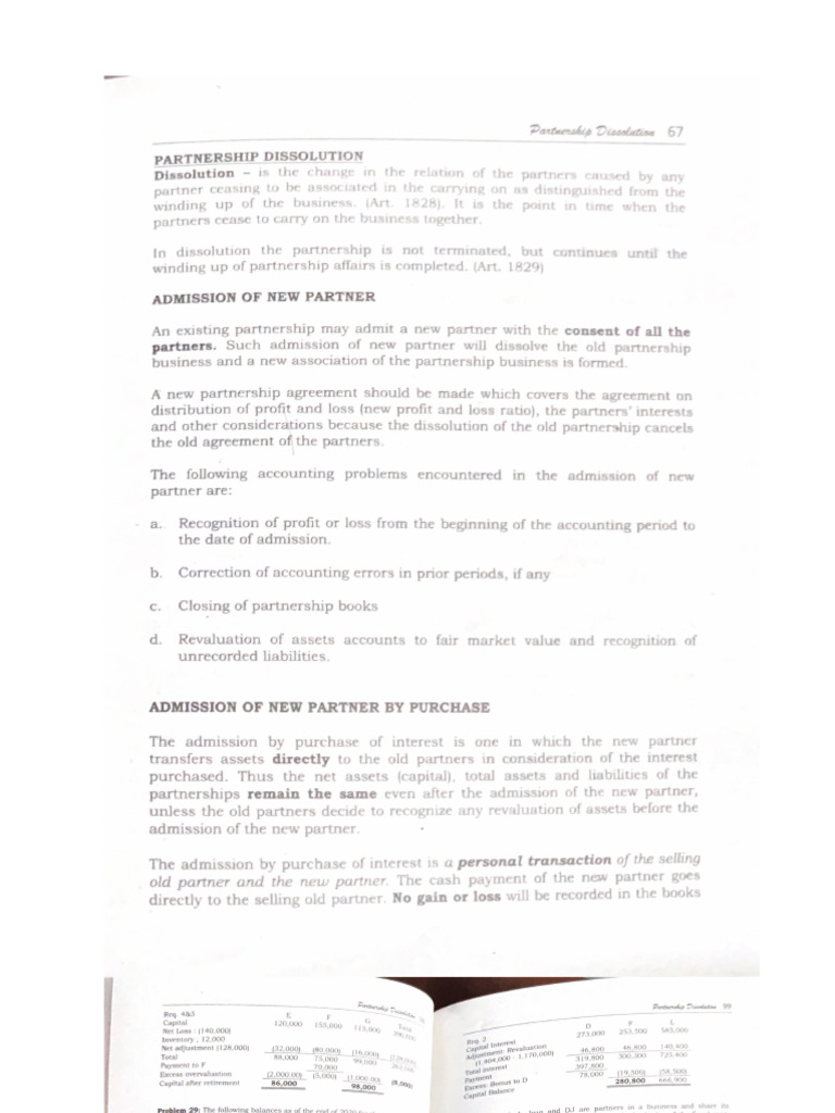 Partnership Dissolution | PDF