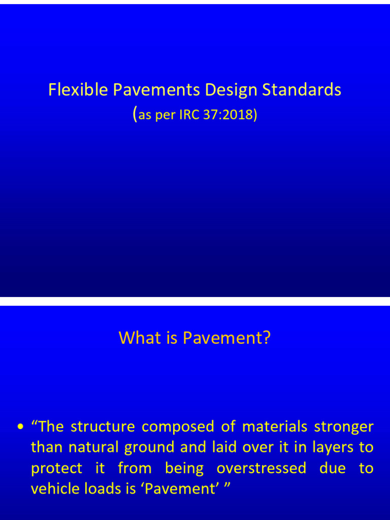 Unit - 4 Flexible Pavement Design Standards | PDF | Road Surface ...