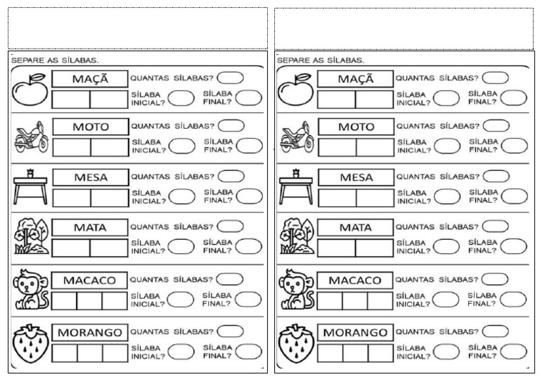 quantas silabas 2 | PDF