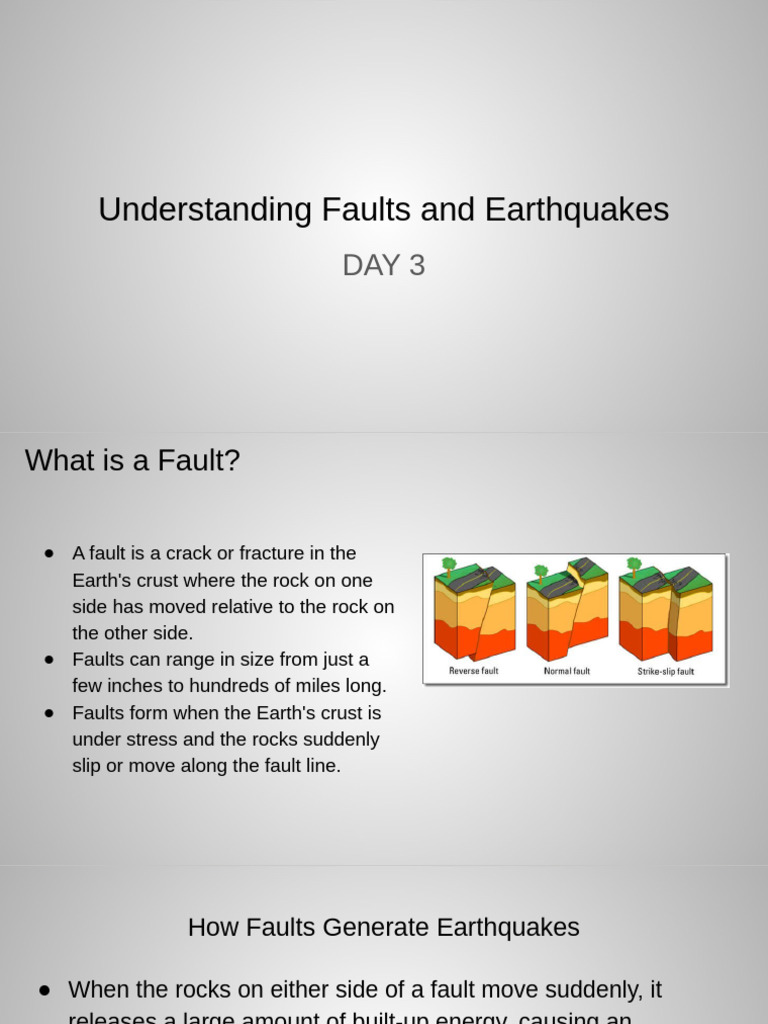 Earthquake Basics for Students | PDF | Earthquakes | Fault (Geology)