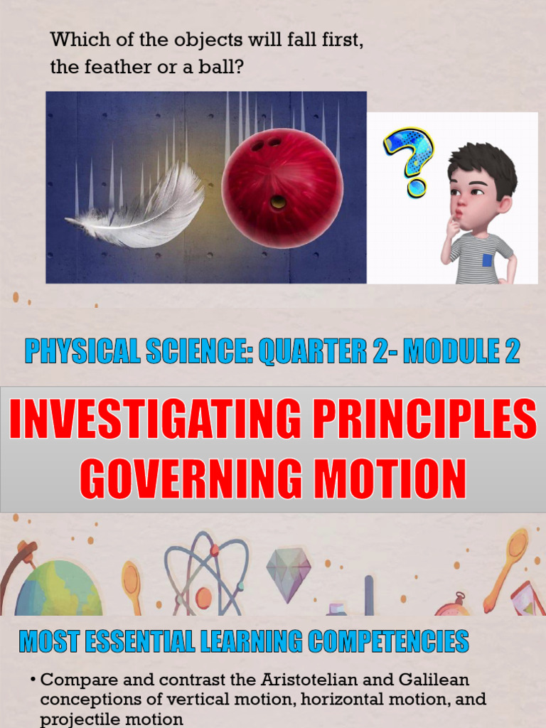 Physical Science Lesson 2 Investigating Principles Governing Motion | PDF | Force | Inertia