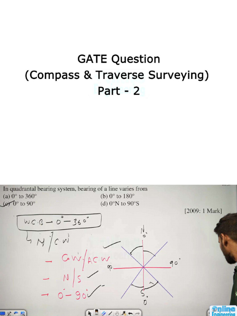 CH2 - GATE Question (Compass & Traverse Surveying) - 22387109 - 2025 ...