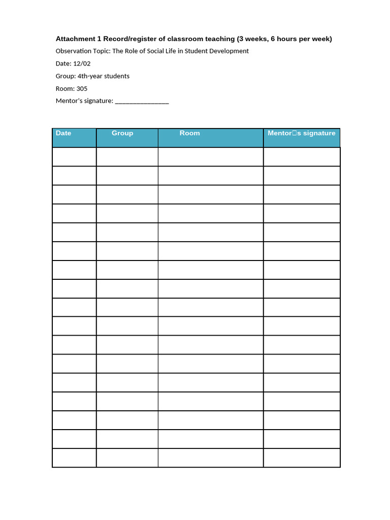Fully Completed Observation Sheet | PDF | Lesson Plan | Teachers