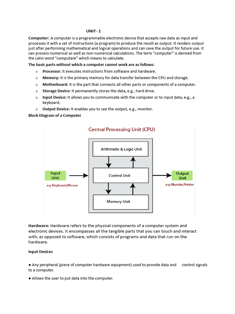 IT Skill Unit 1conceptual Framework | PDF | Computer Data Storage ...