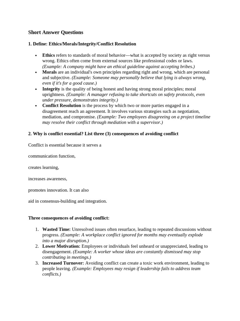 Mediation - Short Answer Questions+ Long Answer Questions | PDF | Body ...