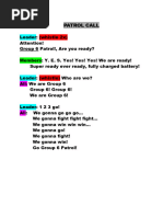 Song & Yell For Boy Scout Philippines | PDF