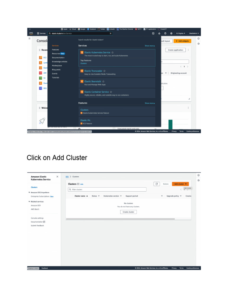EKS Cluster and Node Group Creation Guide | PDF