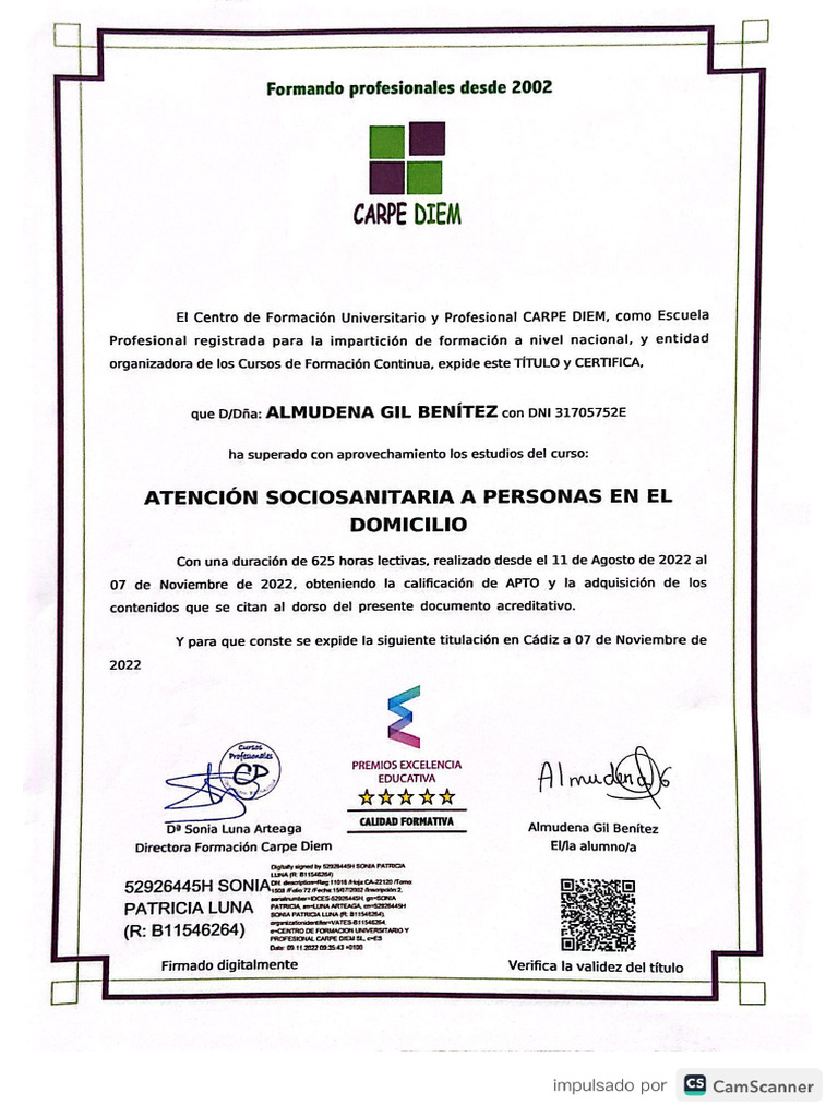 Documentación Certificado Profesionalidad | PDF