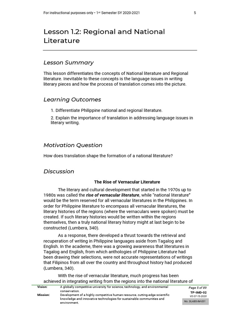 Enriching National Literature Through Regions | PDF | Translations ...