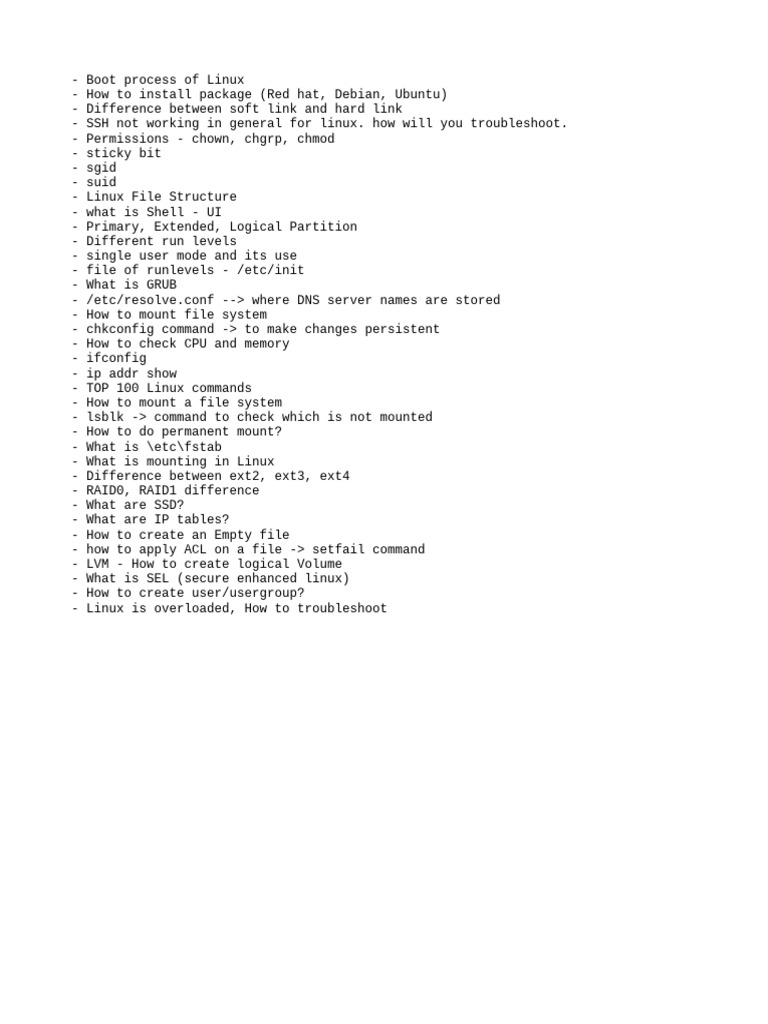 Essential Linux Administration Guide | PDF