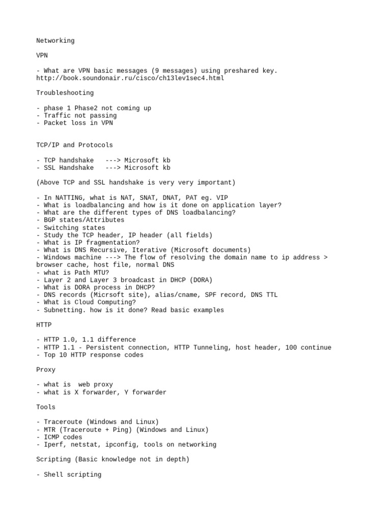Networking & Troubleshooting Guide | PDF