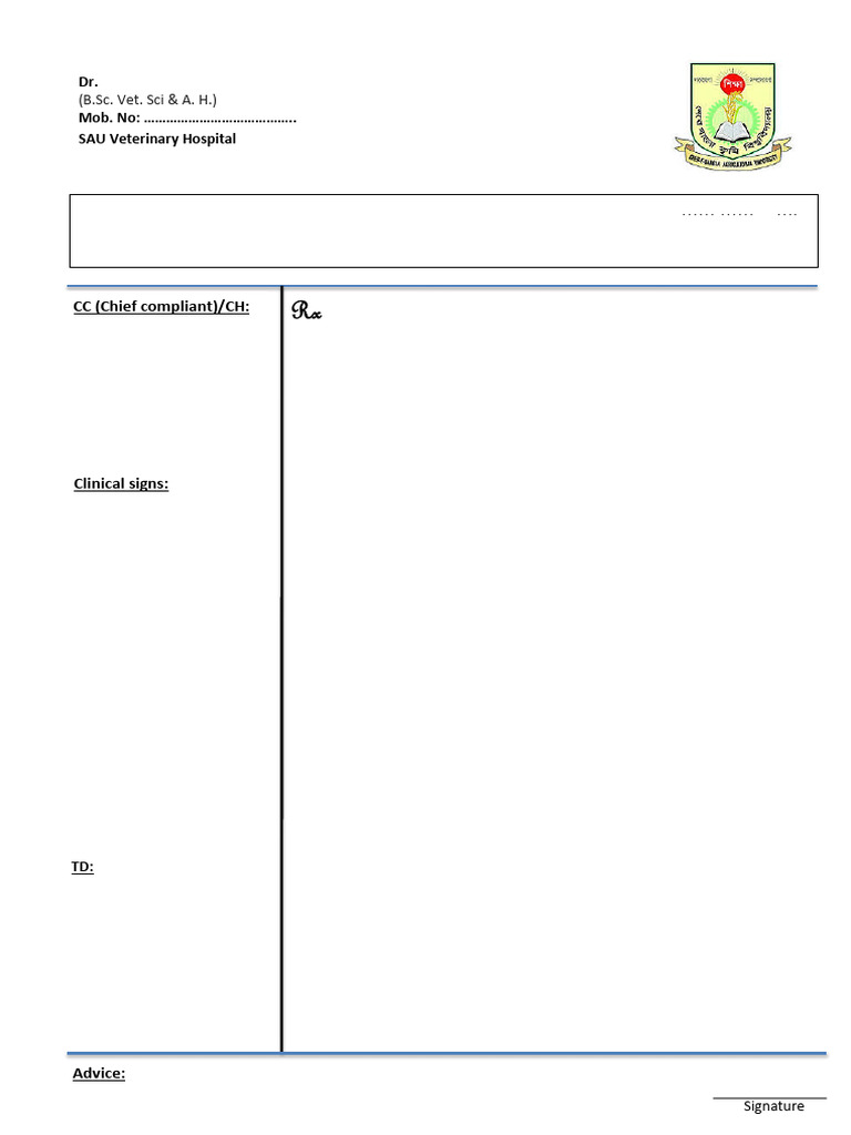 Prescription Format | PDF