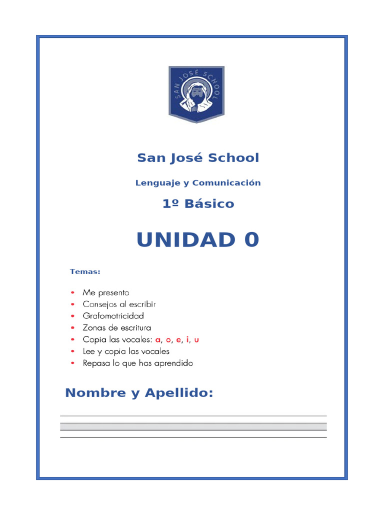 Guía de Escritura para 1º Básico | PDF | Comunicación humana