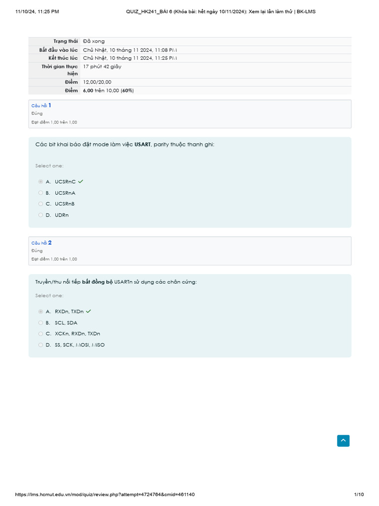 Serial Port Quiz | PDF