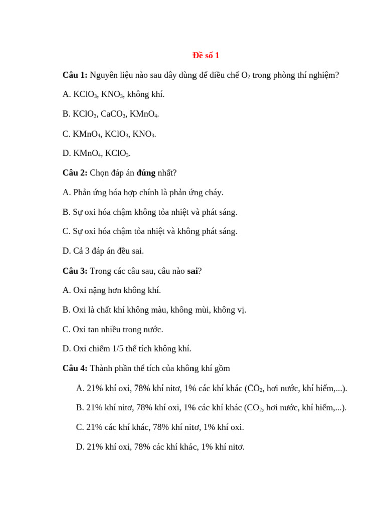 Bộ đề giữa kì H8 | PDF