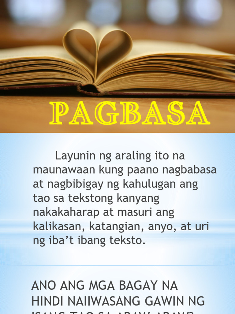 Week 1 Pagbasa PR | PDF