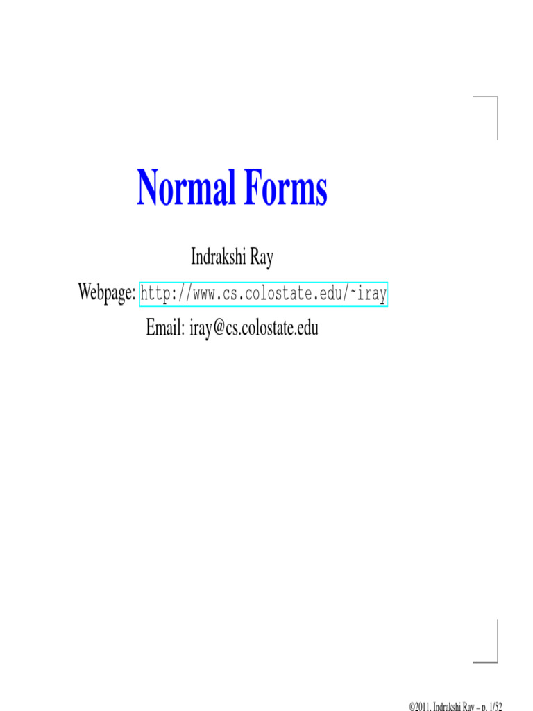 Normal Forms | PDF | Data Management | Information Technology Management