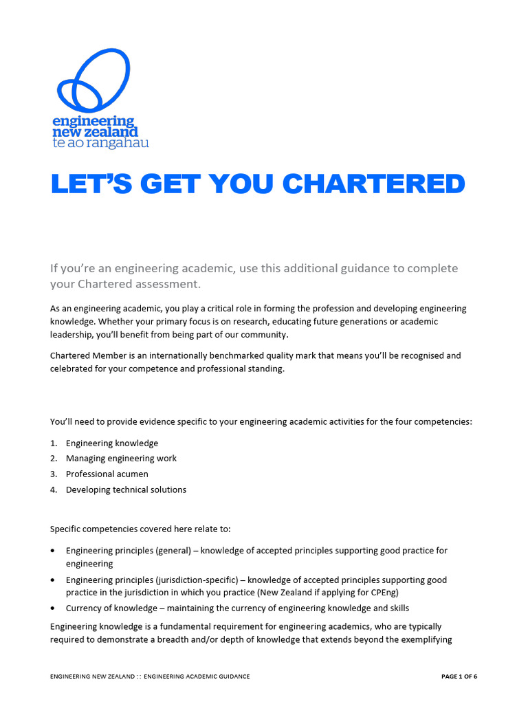 Lets Get You Chartered Engineering Academics | PDF | Engineering | Engineer