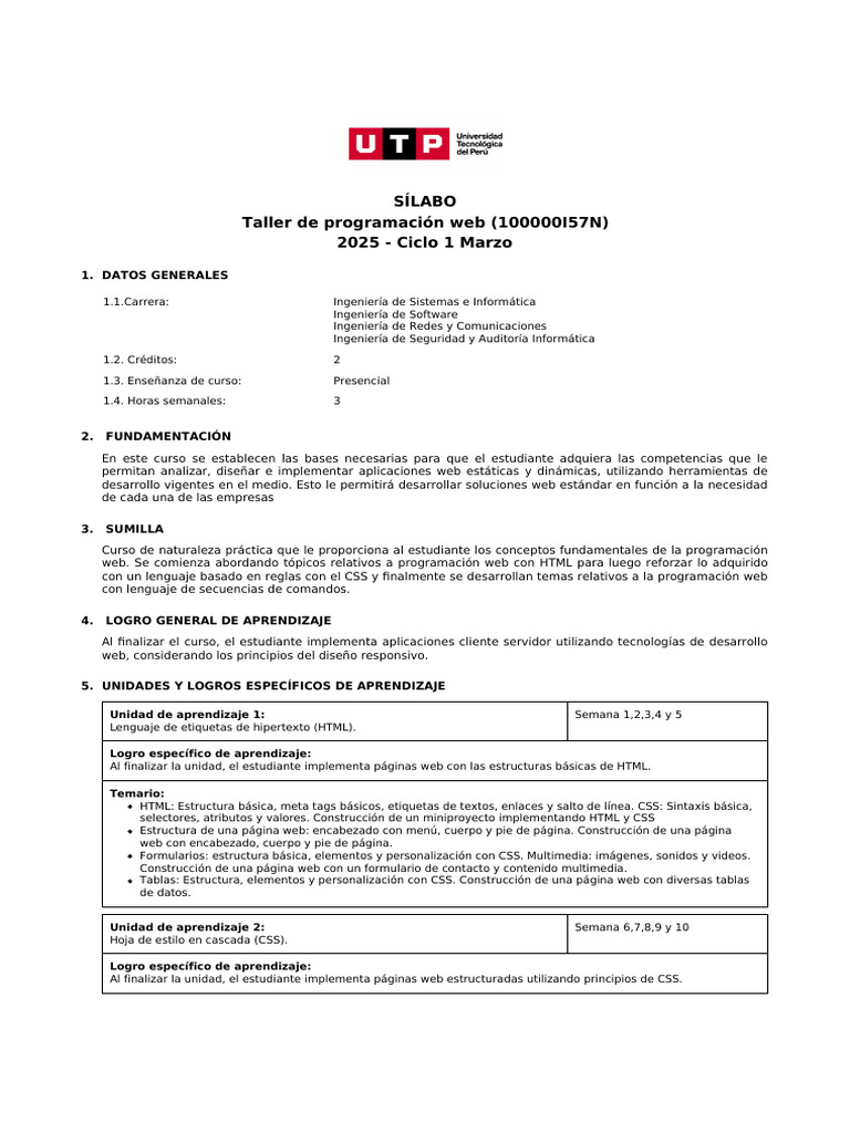 TallerdeprogramaciÓnweb Undefined Pdf Html Script Java