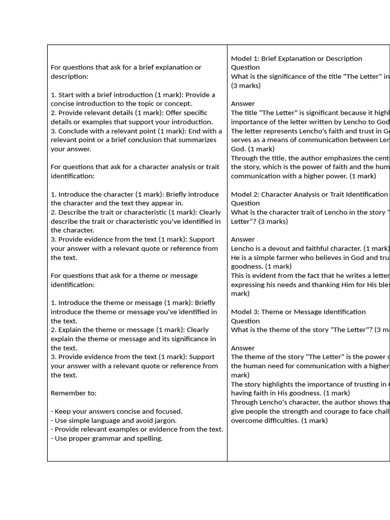 3mark Question Model Engilsh | PDF | Human Communication | Communication