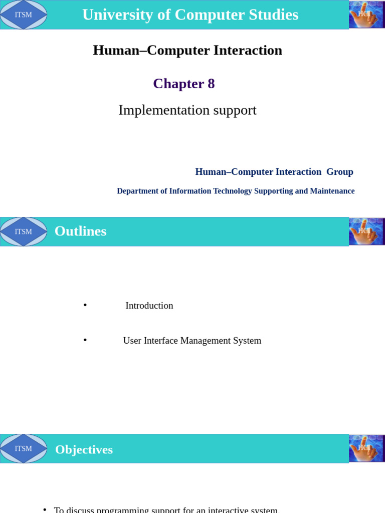 Chapter 8 HCI | PDF | Human–Computer Interaction | Model–View–Controller