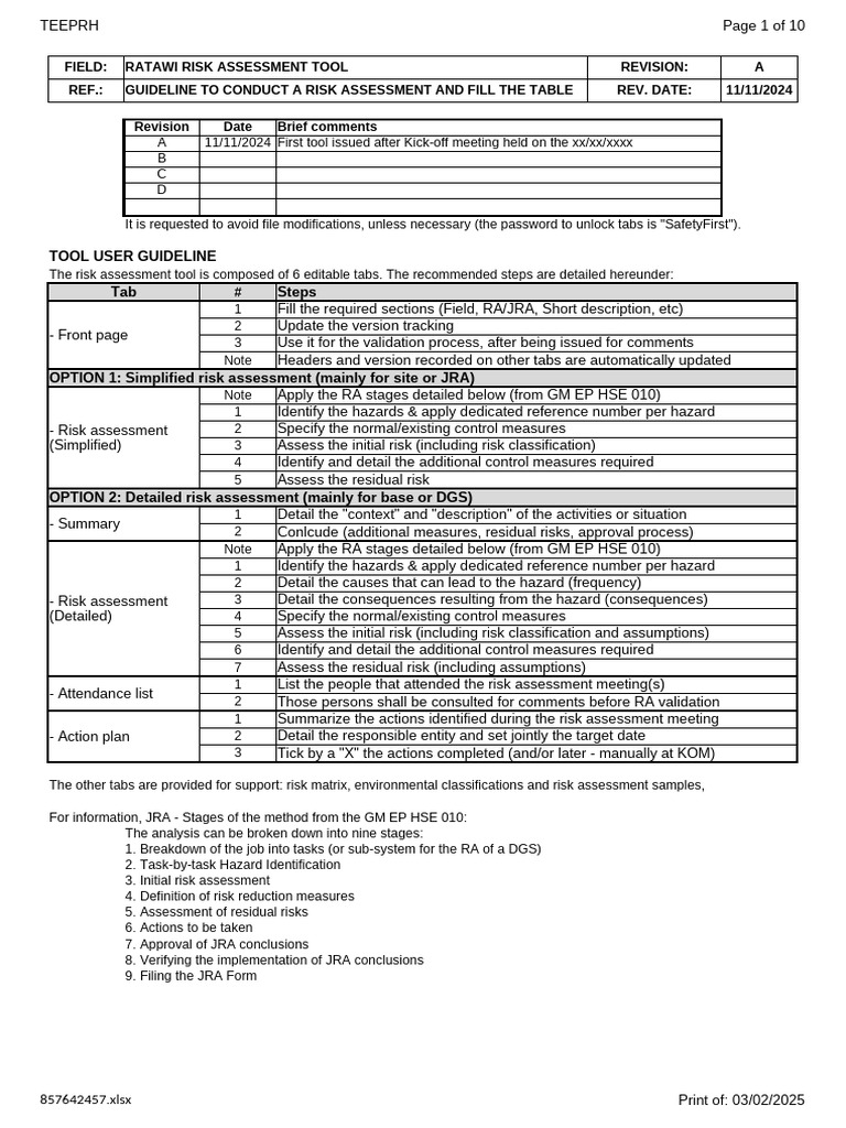 IQ-SPP - Lifting Activities For Caravan - JRA | PDF | Risk | Personal ...