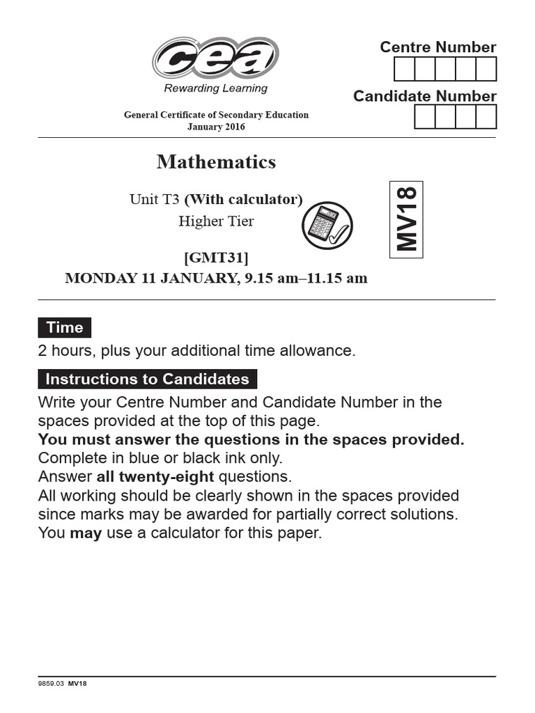 GCSE-MATH-Past-Papers - Mark-Schemes - Modified-January-Series-2016 ...