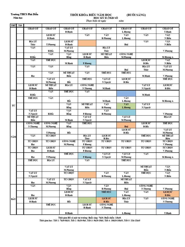 1. TKB SÁNG (Khối 9) - SỐ 10 - 1.4 | PDF
